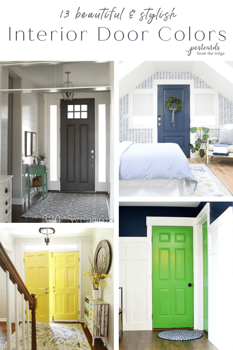 13 Gorgeous Interior Door Paint Colors - Postcards from the Ridge