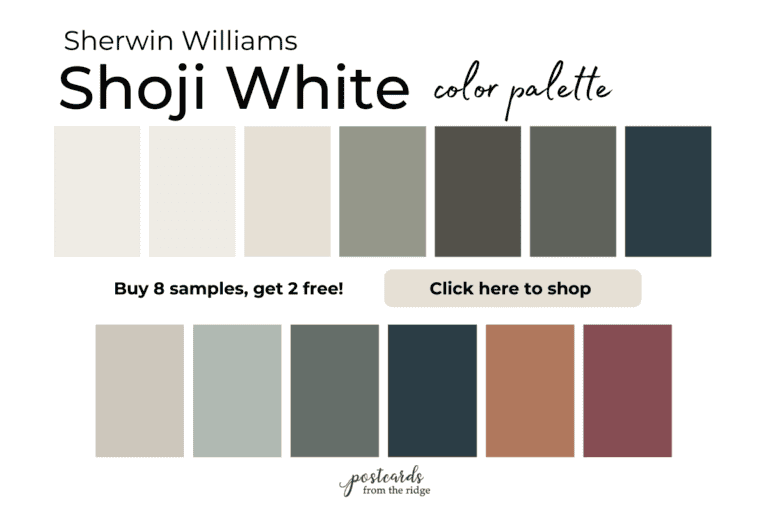 Sherwin Williams Shoji White Review & Color Palettes - Postcards from ...