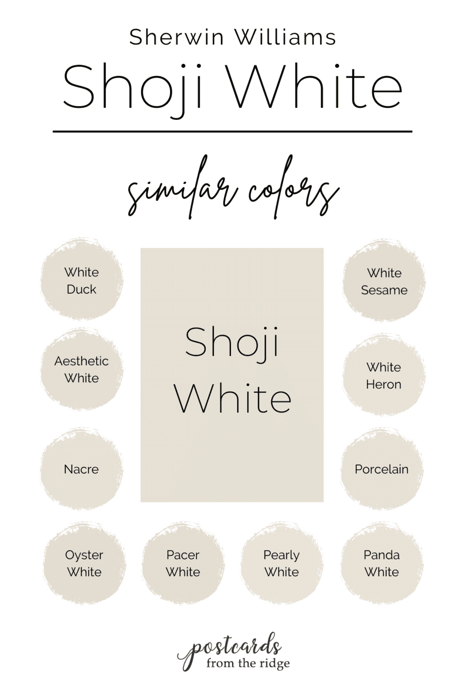 Sherwin Williams Shoji White Review & Color Palettes - Postcards from ...