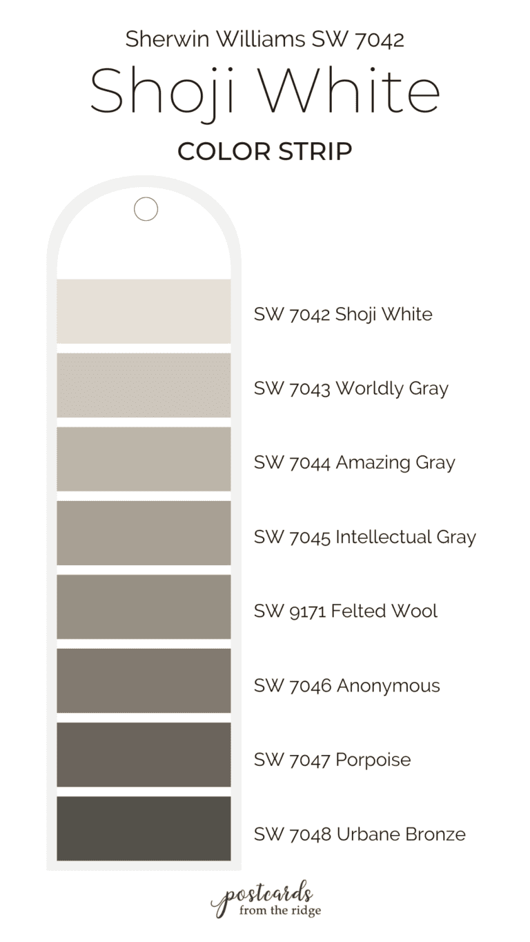 Sherwin Williams Shoji White Review & Color Palettes - Postcards from ...