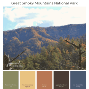 Great Smoky Mountains Fall Color Palette and How to Use It - Postcards from the Ridge