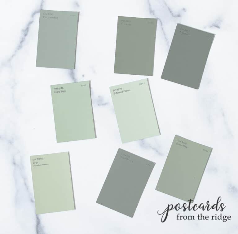 Best Sage Green Paint Colors - Postcards from the Ridge