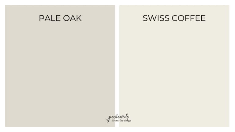 Benjamin Moore Pale Oak OC-20 Review and Color Palette - Postcards from ...