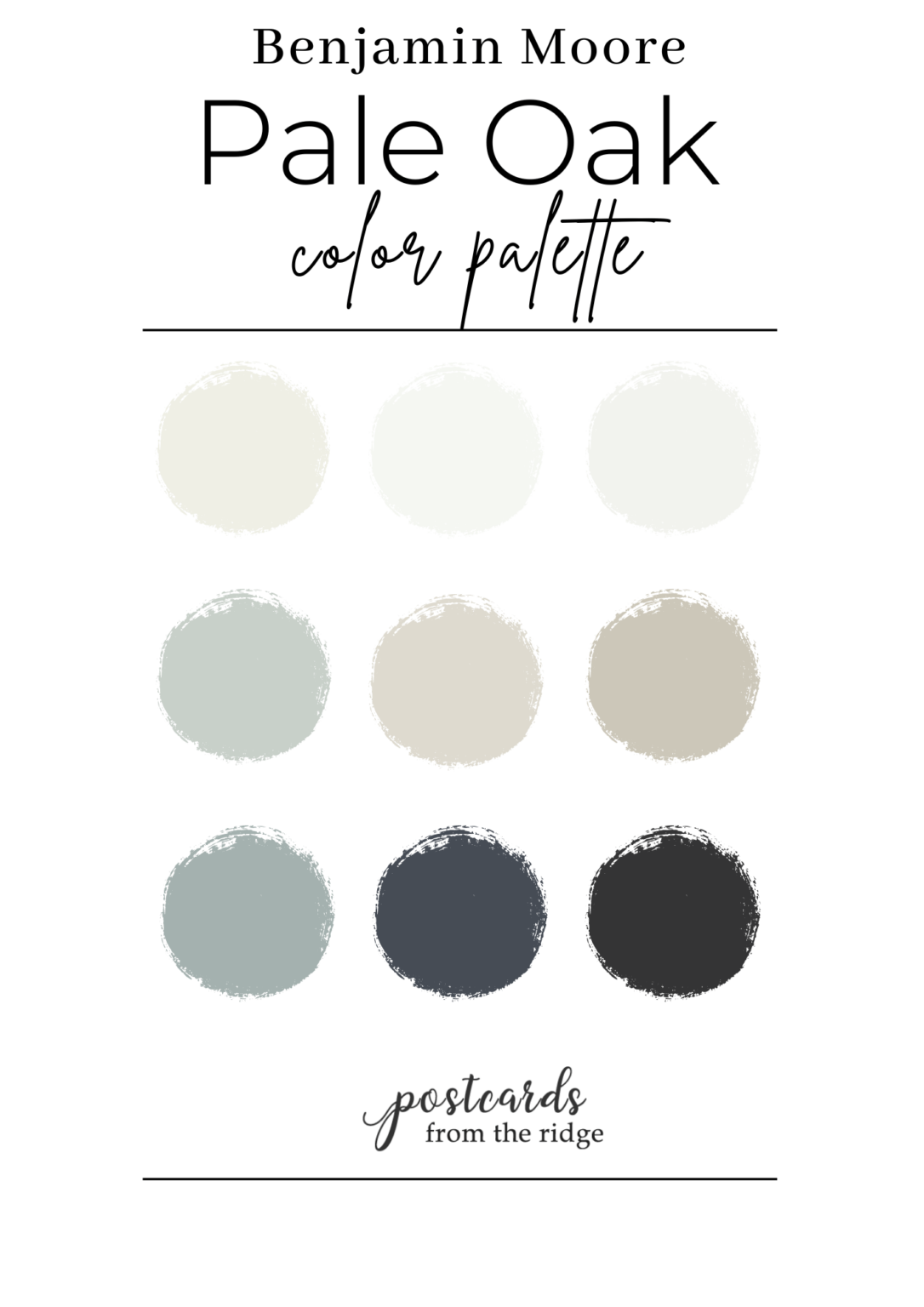 Benjamin Moore Pale Oak OC-20 Review and Color Palette - Postcards from ...