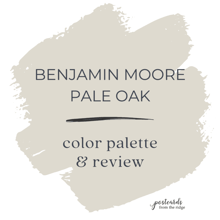 Benjamin Moore Pale Oak OC-20 Review and Color Palette - Postcards from ...