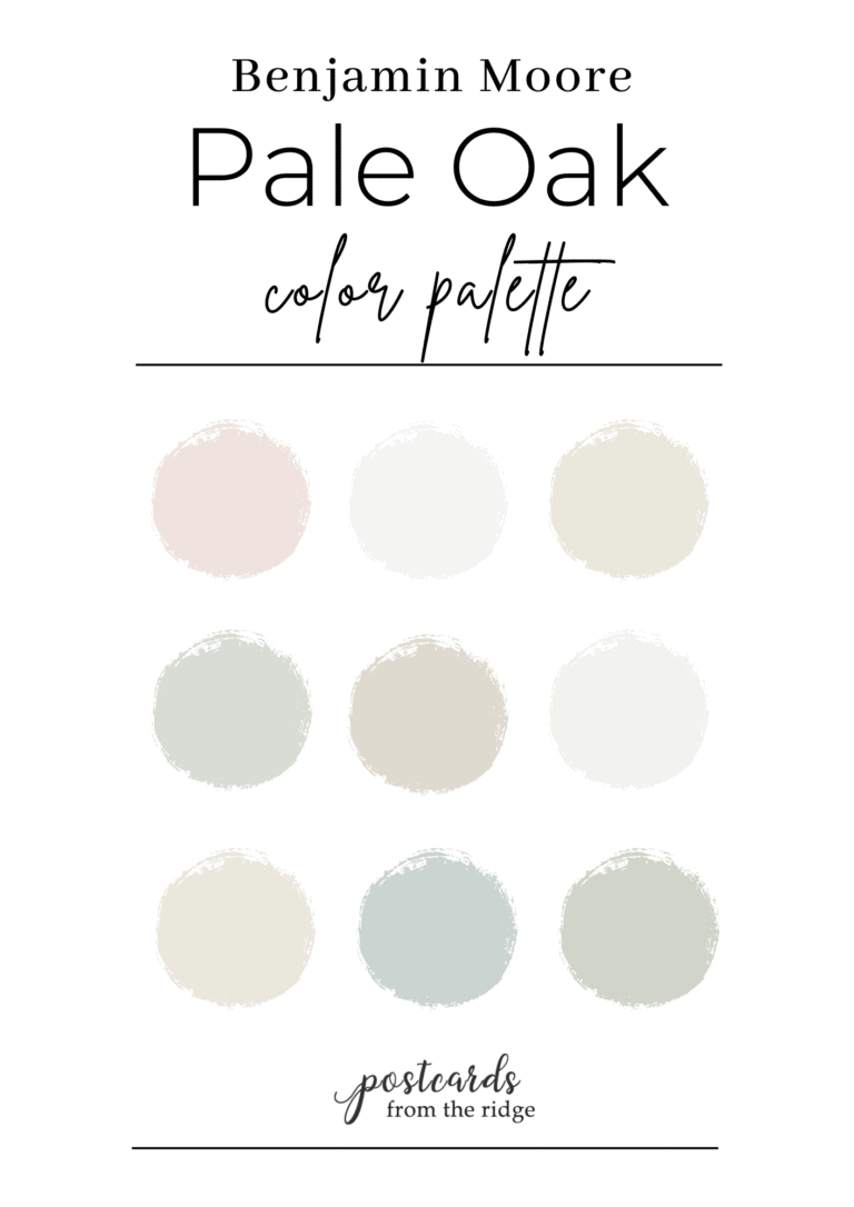 Benjamin Moore Pale Oak OC-20 Review and Color Palette - Postcards from ...