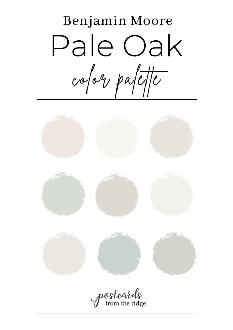 Benjamin Moore Pale Oak OC-20 Review and Color Palette - Postcards from ...