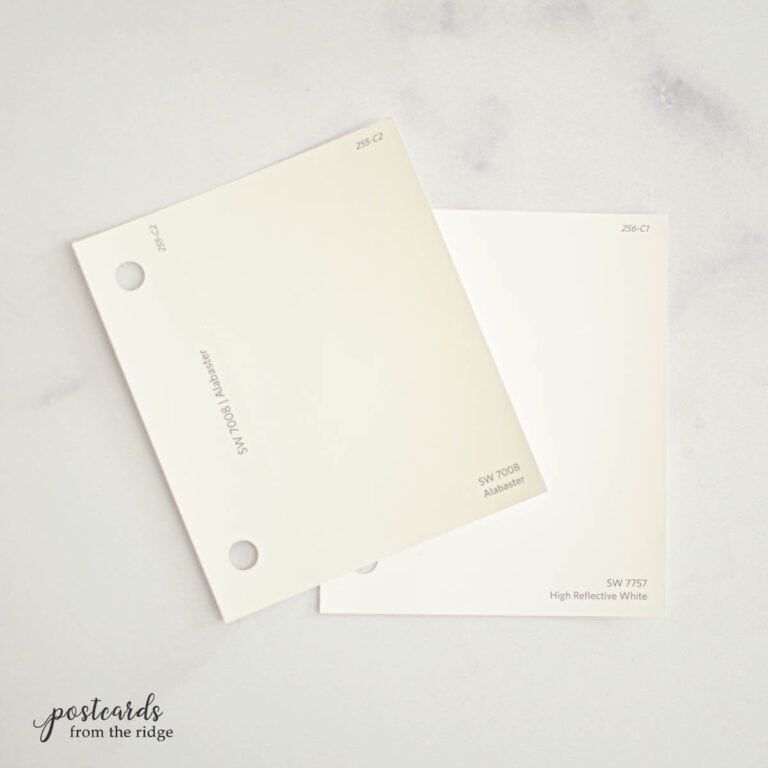Sherwin Williams Alabaster SW7008 Color Palettes and Review - Postcards ...