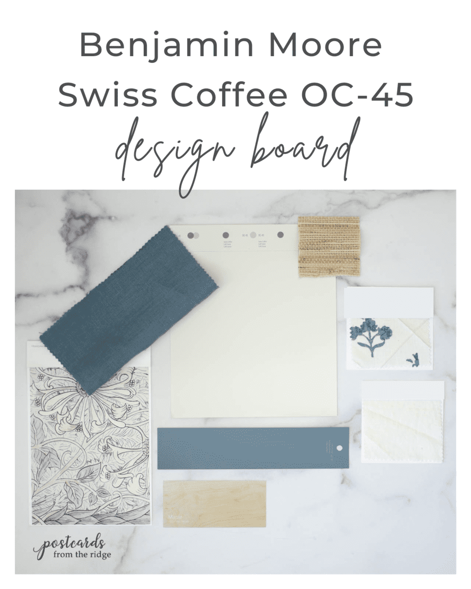 Benjamin Moore Swiss Coffee OC-45 Color Palettes and Review - Postcards ...