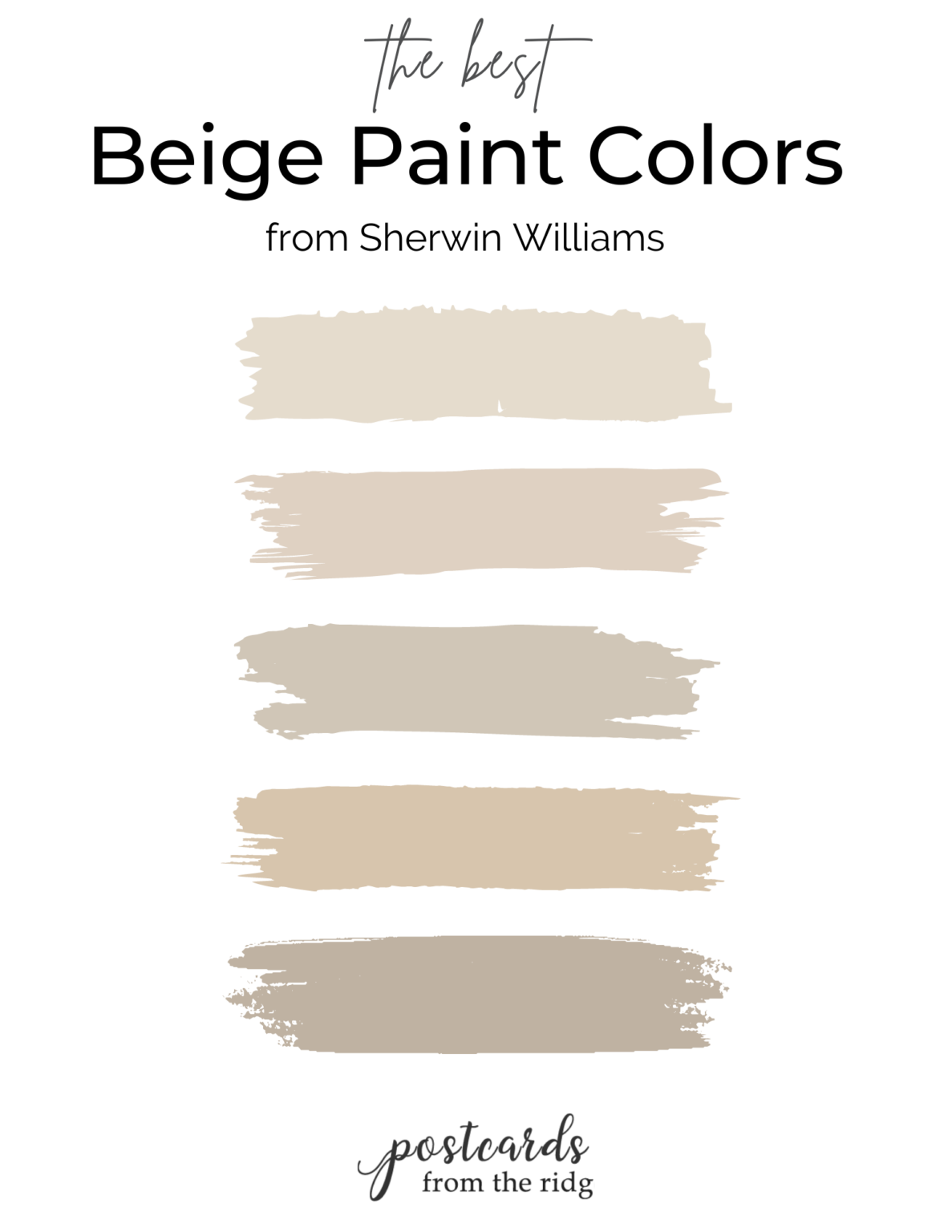 15 Best Beige Paint Colors for your home - Postcards from the Ridge