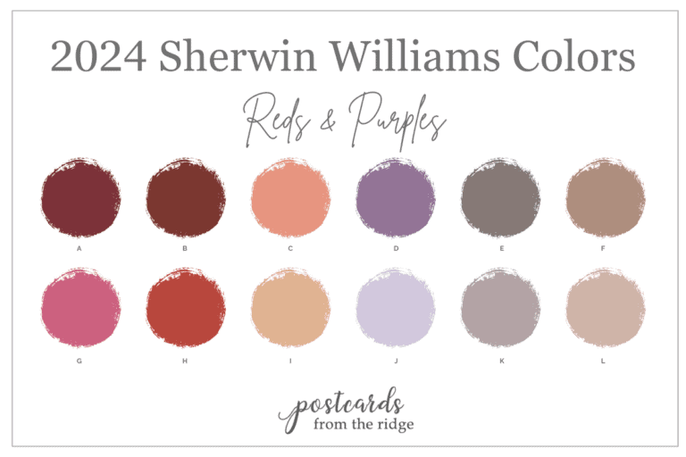 Sherwin Williams 2024 Colors - 48 hues you're going to love - Postcards ...
