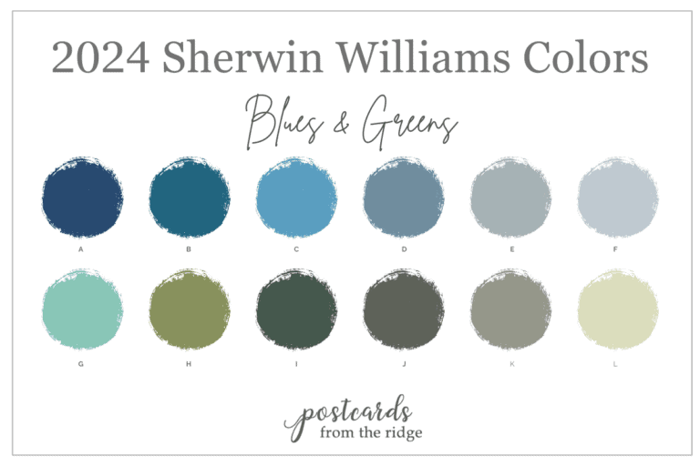 Sherwin Williams 2024 Colors - 48 hues you're going to love - Postcards ...