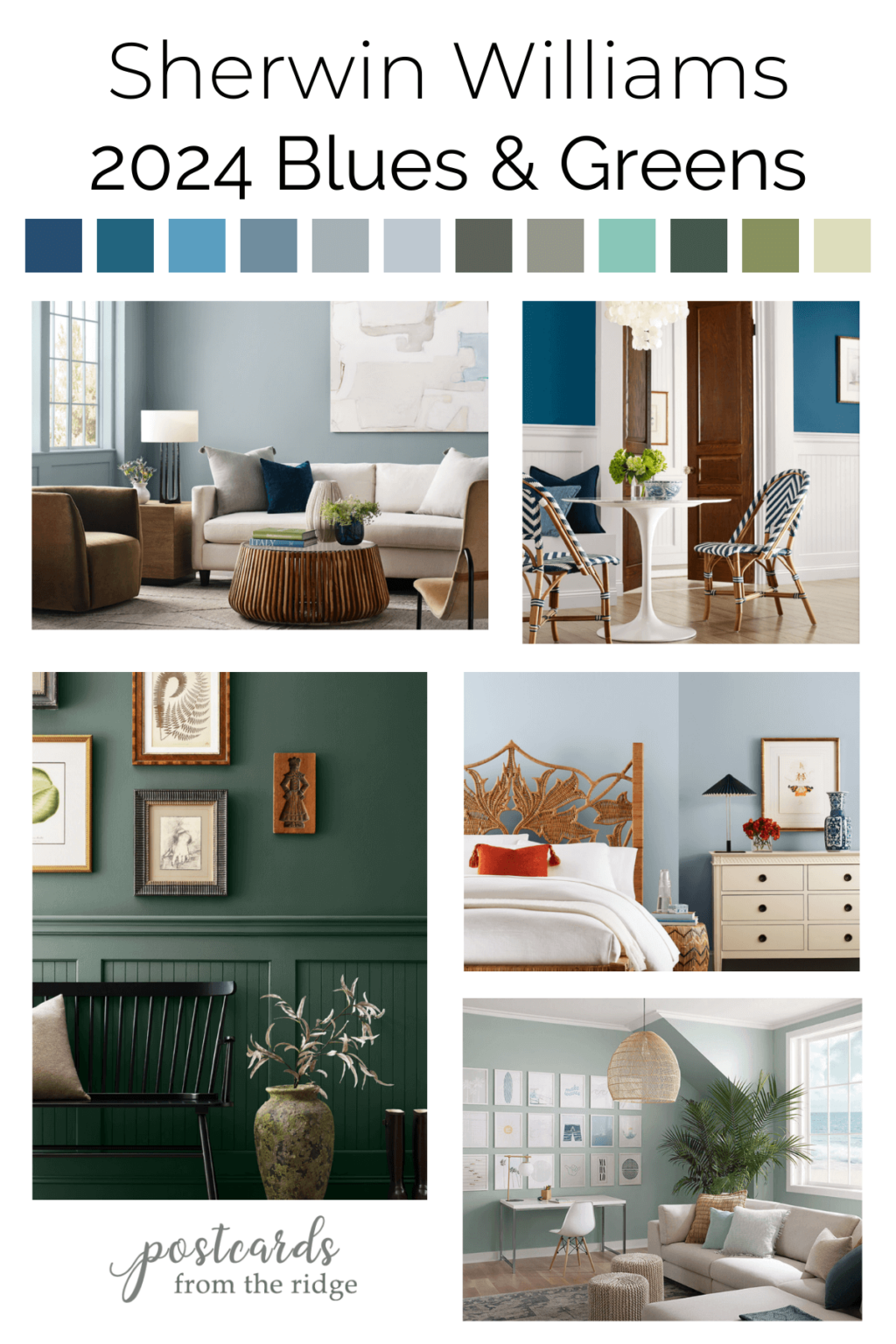 Sherwin Williams 2024 Colors - 48 hues you're going to love - Postcards ...