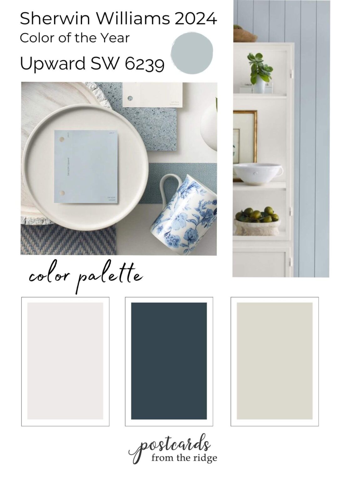 2024 Sherwin Williams Color of the Year Upward SW 6239 - Postcards from ...