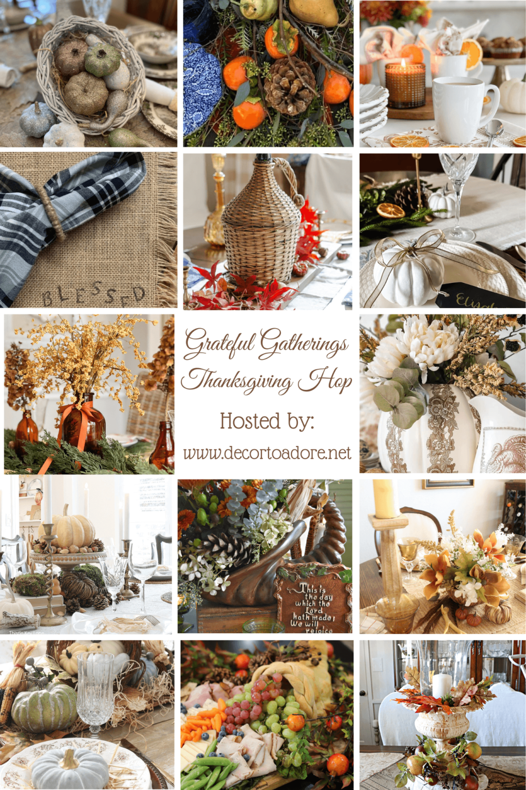 Navy Blue and Red Thanksgiving Table with Old and New Finds - Postcards ...