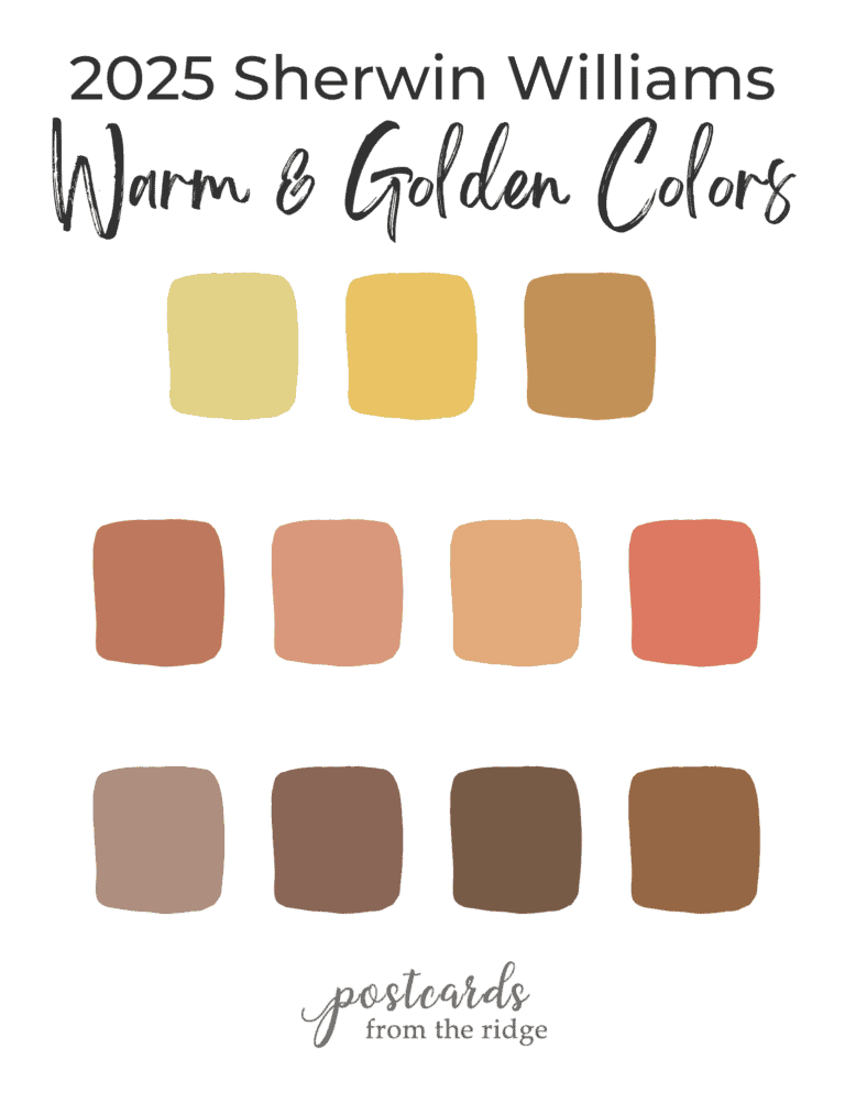 Sherwin Williams 2025 Colors Bundle - Postcards from the Ridge