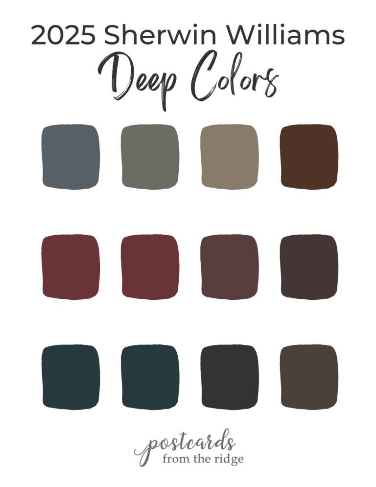 Sherwin Williams 2025 Colors Bundle - Postcards from the Ridge
