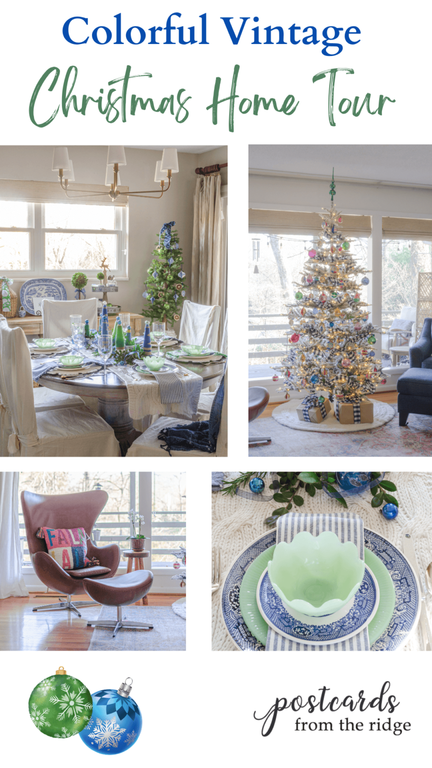 An Eclectic and Colorful Christmas Home Tour - Postcards from the Ridge