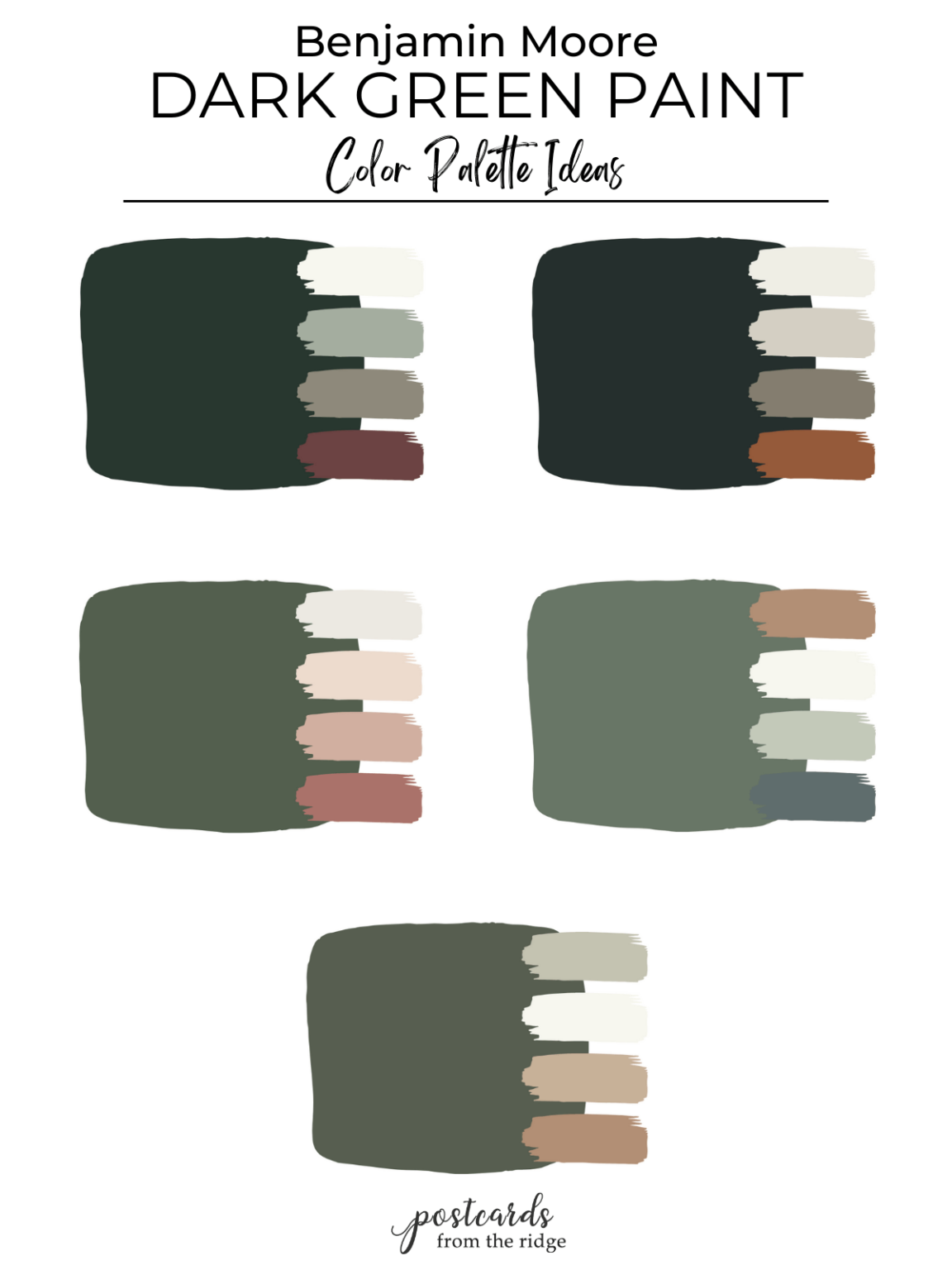Benjamin Moore Dark Green Paint Colors - Postcards from the Ridge