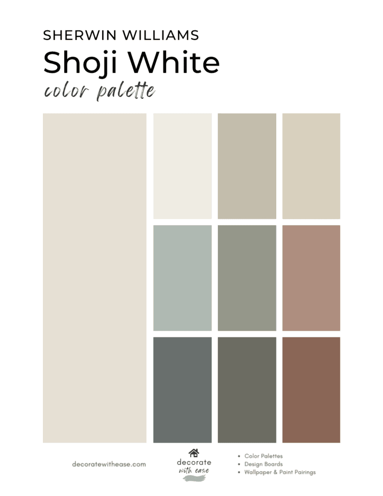 Sherwin Williams Shoji White Review & Color Palettes - Postcards from ...